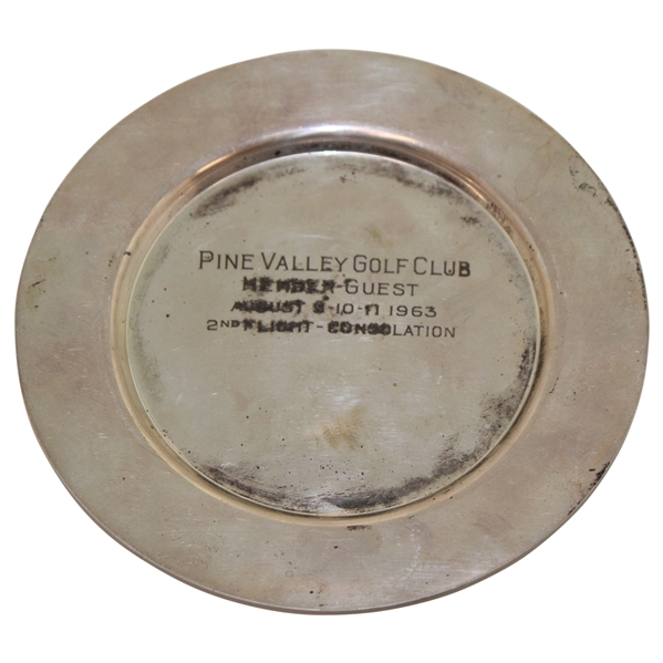 1963 Pine Valley Golf Club 2nd Flight Consolation Sterling Trophy ...