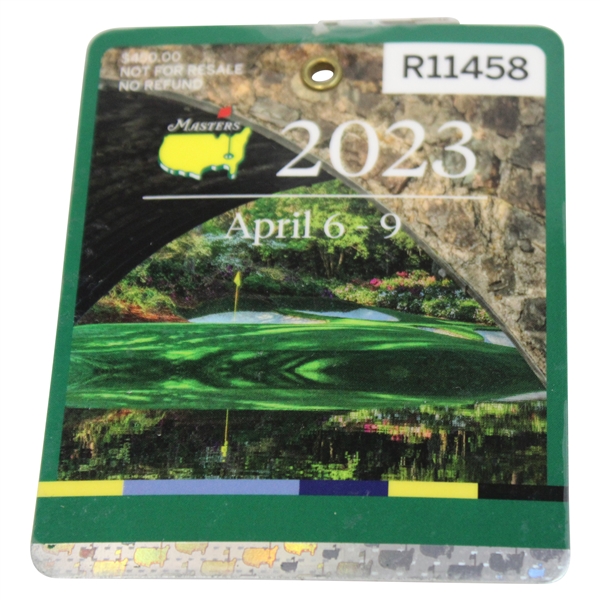 2023 Masters Tournament SERIES Badge #R11458 - Jon Rahm Winner | Barnebys