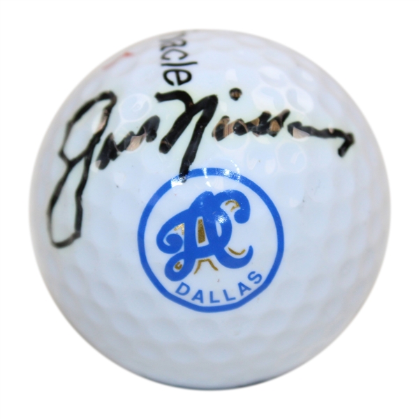 Jack Nicklaus Signed Dallas Athletic Club Logo Golf Ball JSA ALOA ...