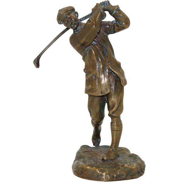 1899 Harry Vardon Bronze Hal Ludlow Elkington & Co. Statue | Barnebys