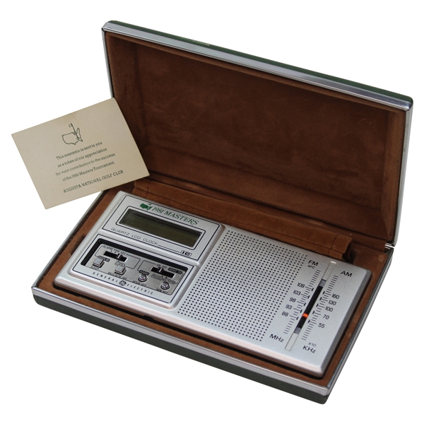 1981 Masters Tournament Gift Quartz Clock Radio in Original Case | Barnebys