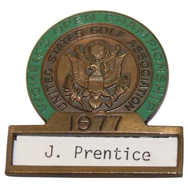 1977 U.S. Women’s Open Hazeltine National Golf Club Contestant Badge ...
