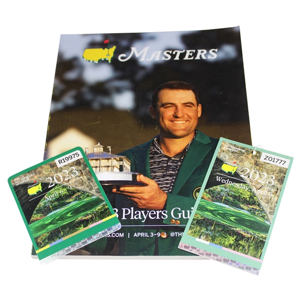 2023 Masters Tournament SERIES Badge, Wednesday Ticket & Players Guide ...