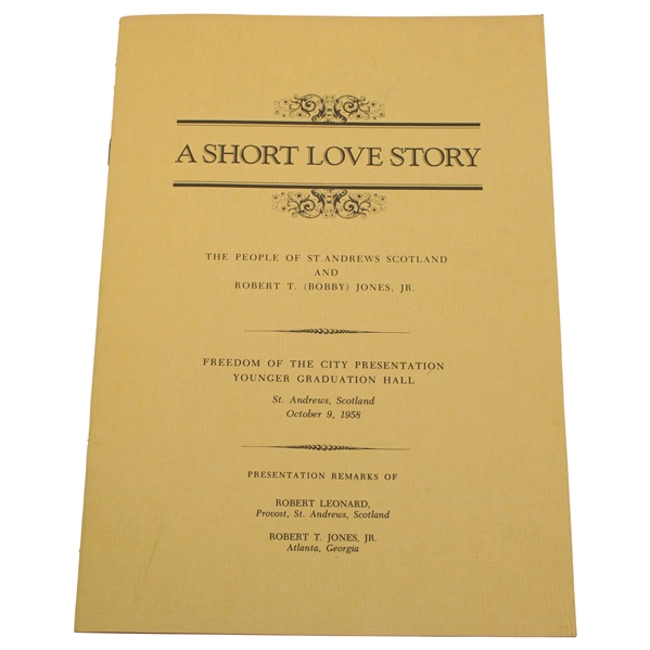 1958 A Short Love Story - The People Of St Andrews & Bobby Jones ...