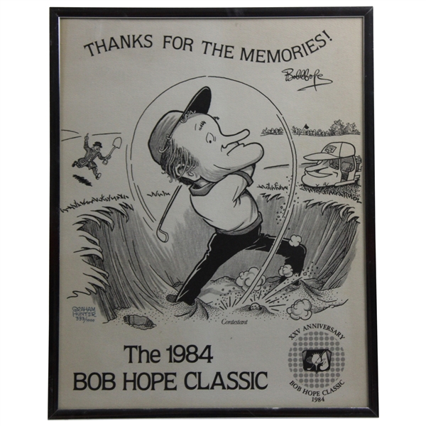 1984 Bob Hope Classic Anniversary Cartoon LTD ED #333/1000 By Artist ...
