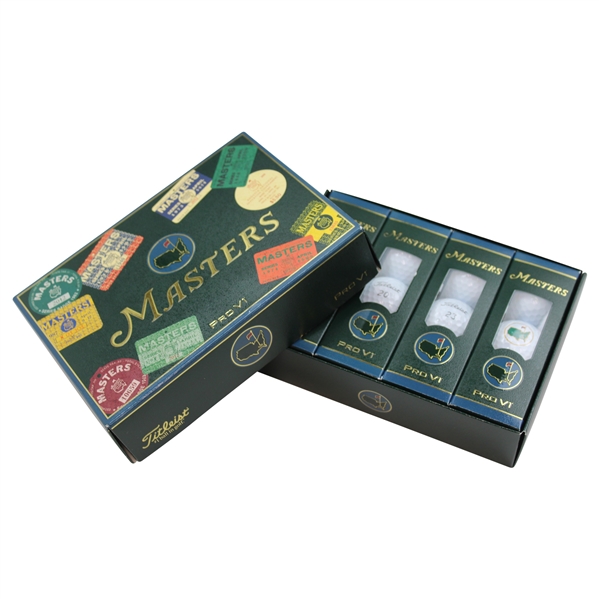 2023 Masters Tournament Titleist Pro-V1 Dozen Golf Balls in Box ...