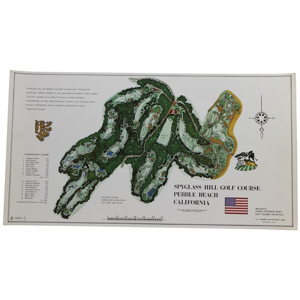 1974 Spyglass Hill Golf Course Pebble Beach JP Izatt Visual Survey ...