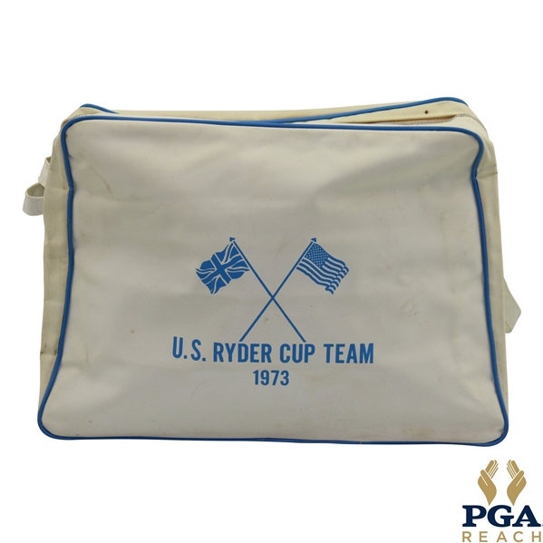 Captain Jack Burke Signed 1973 Ryder Cup Team USA Issued PanAm White ...