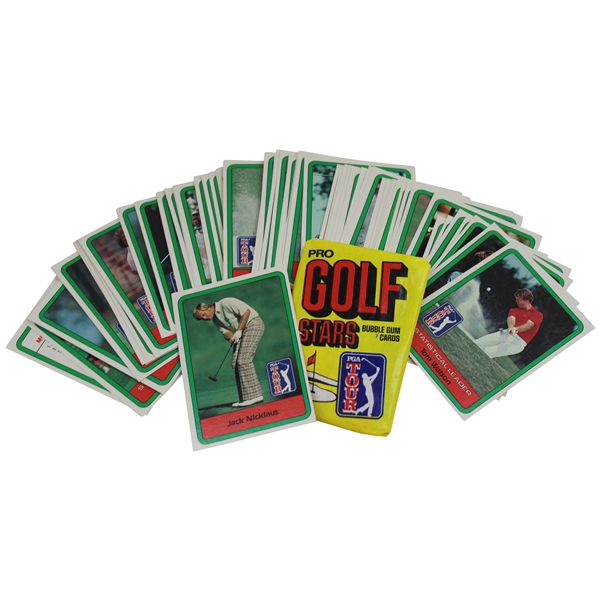 1981 PGA Tour Card Set w/Pro Golf Stars Bubble Gum Cards Pack | Barnebys