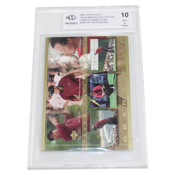 2001 Upper Deck Tiger Woods Collection Career Grand Slam Card BCCG ...