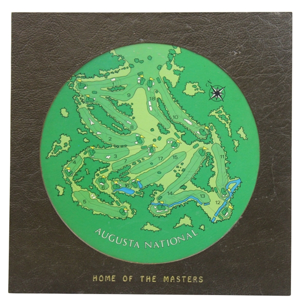 Augusta National 'Home Of The Masters' Course Map Plaque | Barnebys