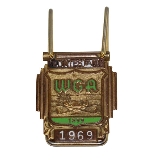 Jacky Cupit's 1969 WGA Western Open Contestant Badge/Clip | Barnebys