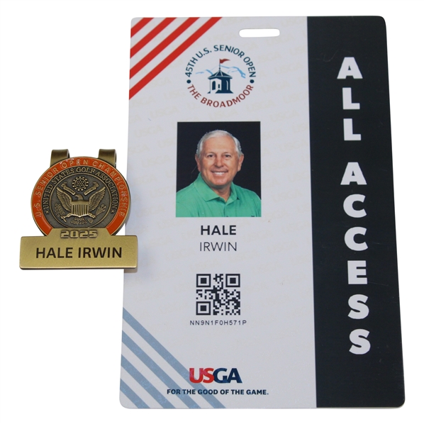 Hale Irwin's 2025 U. S. Senior Open at Broadmoor Contestant Badge ...