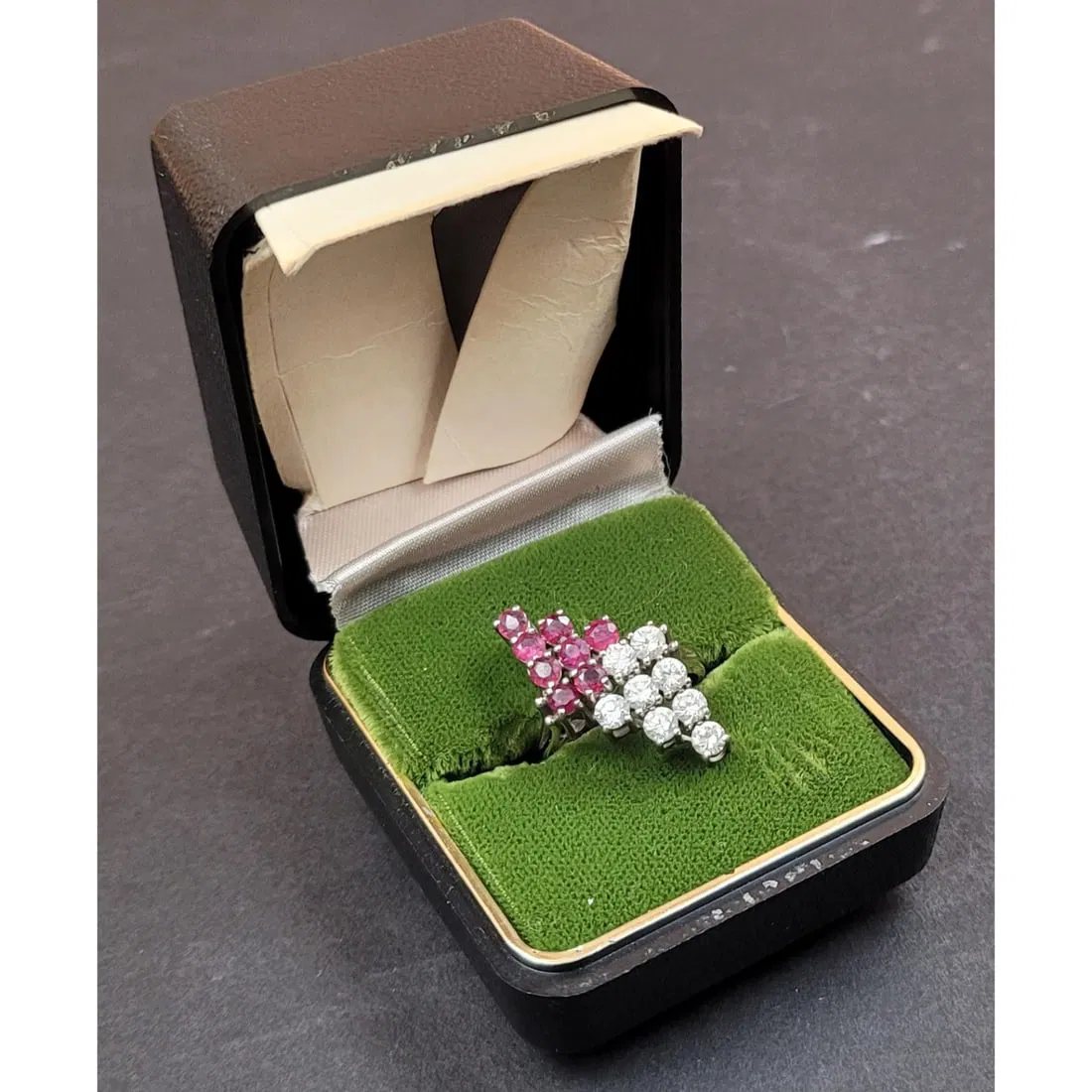 14K 1.28CT Ruby And Diamond Gold Ring 4g Total | Barnebys