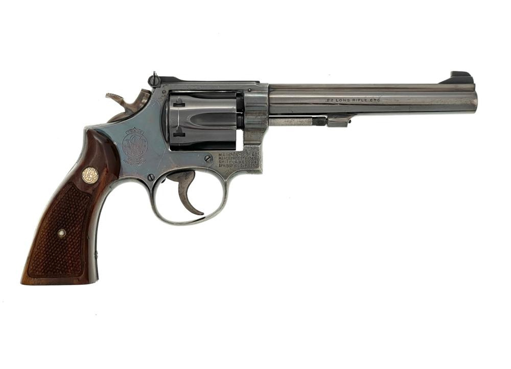 SMITH & WESSON MODEL 17-2 K-22 MASTERPIECE .22LR REVOLVER | Barnebys