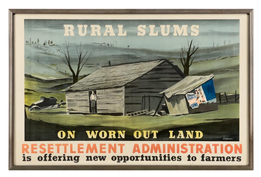 R.H. JANSEN "RURAL SLUMS ON WORN OUT LAND" (RESETTLEMENT ADMINISTRATION ...