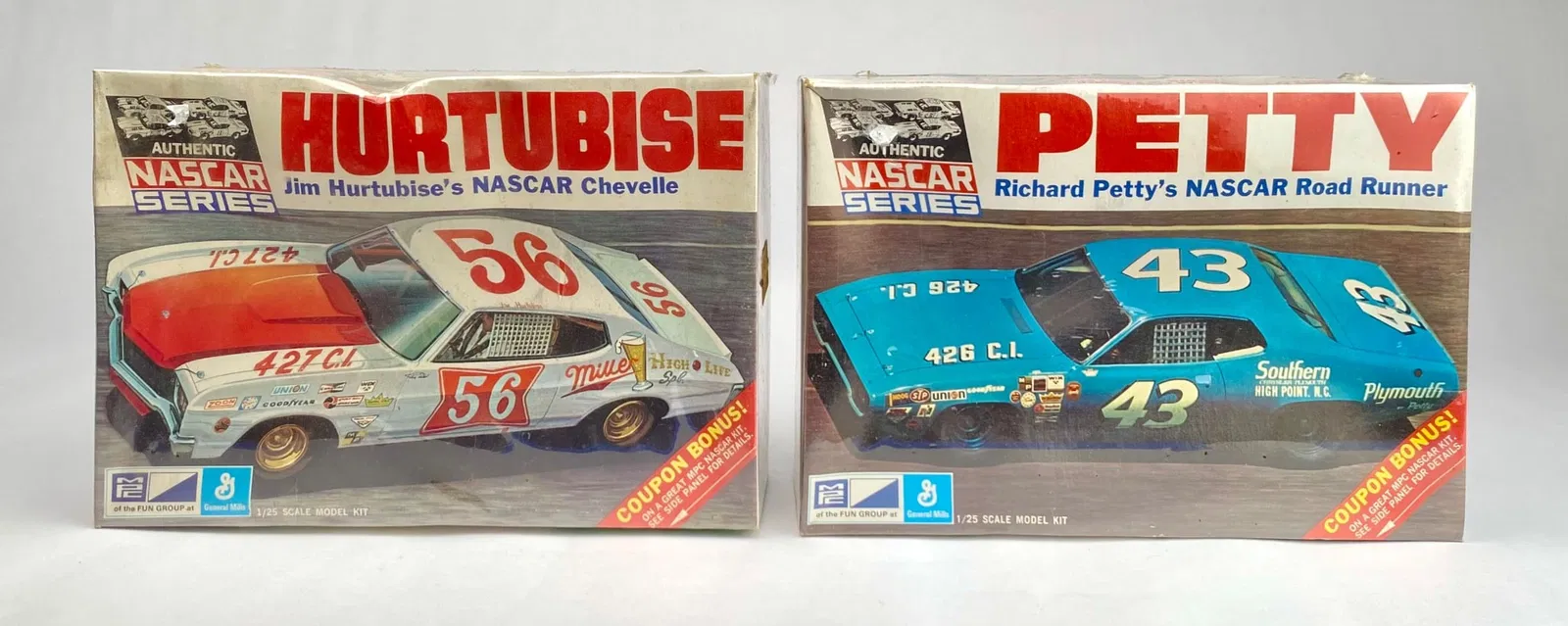MPC Authentic NASCAR Series Model Kits: Richard Petty and Jim Hurtubise ...