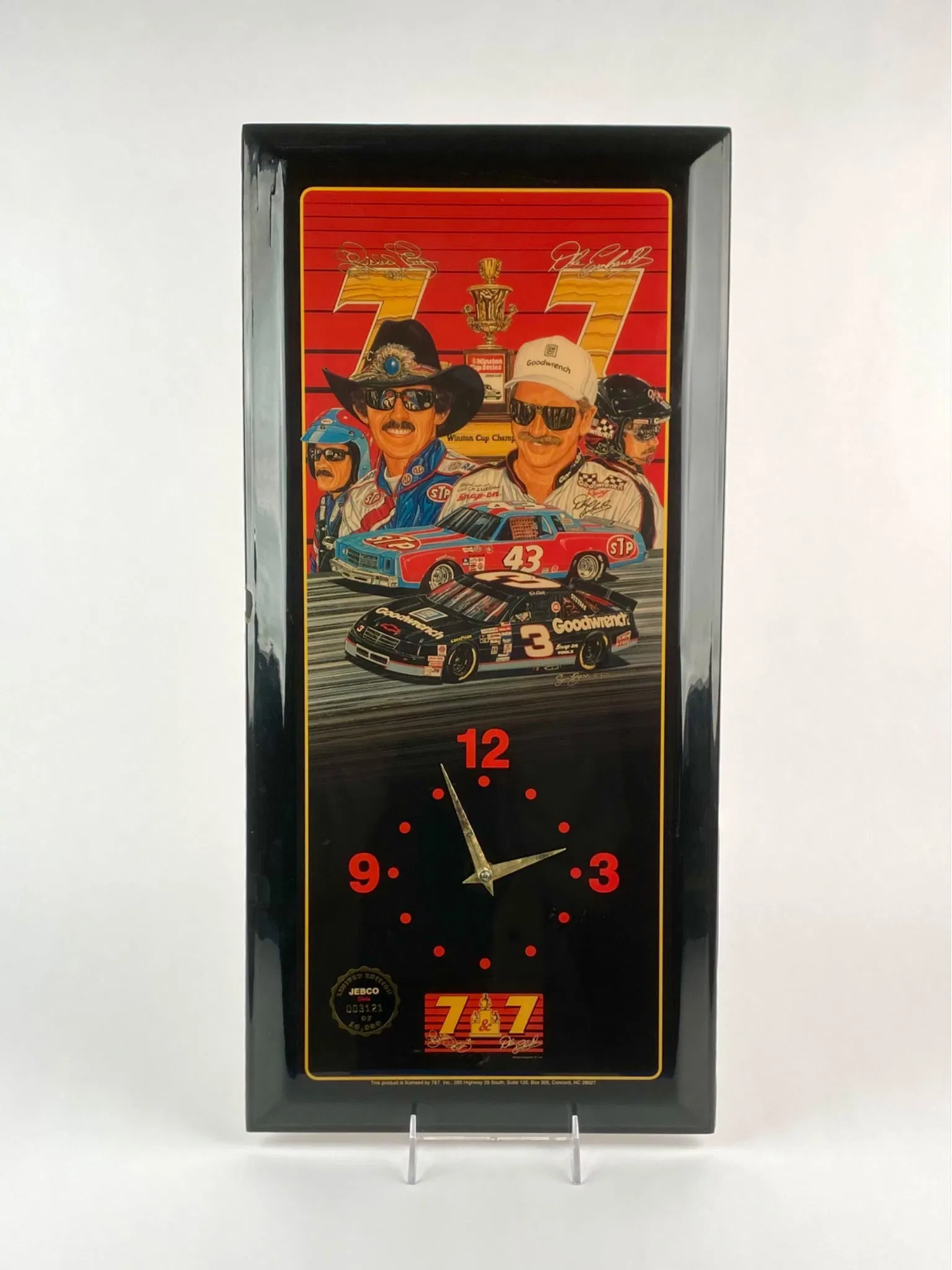 Limited Edition Jebco NASCAR Clock Featuring Richard Petty and Dale ...