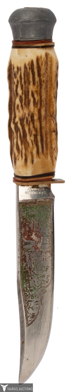 Vintage Sam Bohlin Solingen Germany Stag Knife | Barnebys