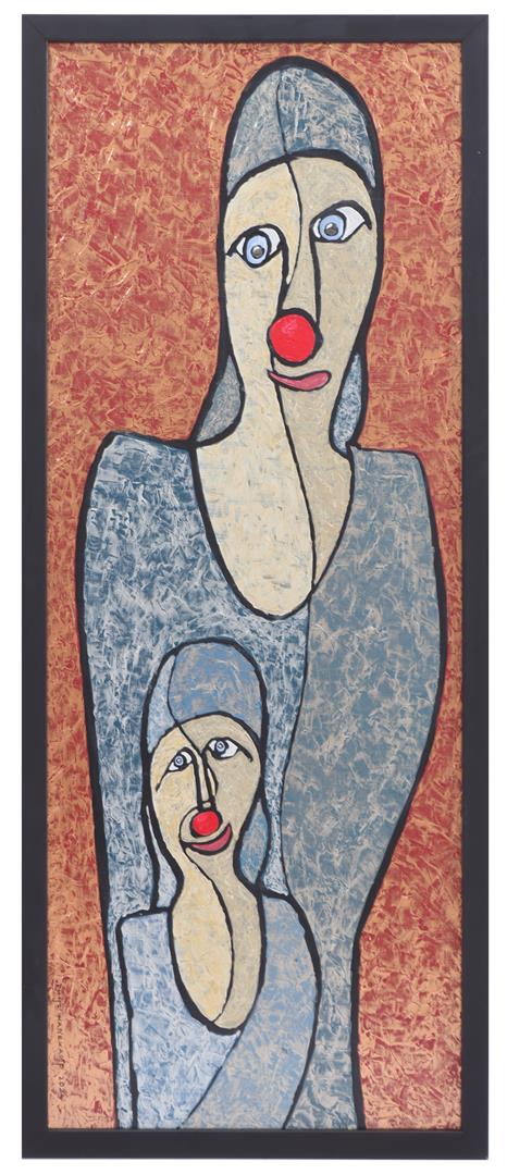 Clown & Son uit de serie "Cum grano Salis"' | Barnebys