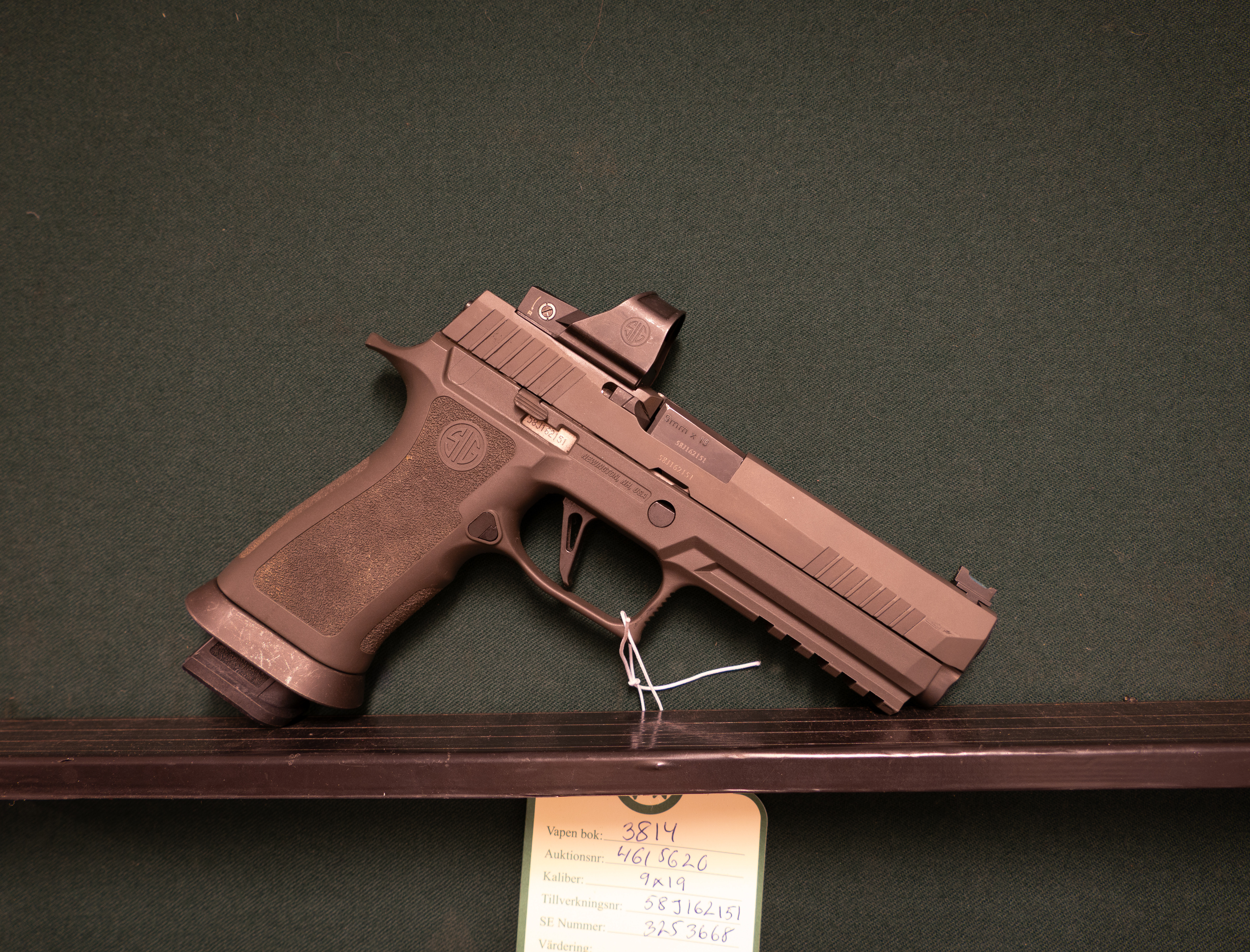 Sig-Sauer Mod. P320 x-five Legion Kal. 9x19 Tillv.Nr: 58J162151 ...