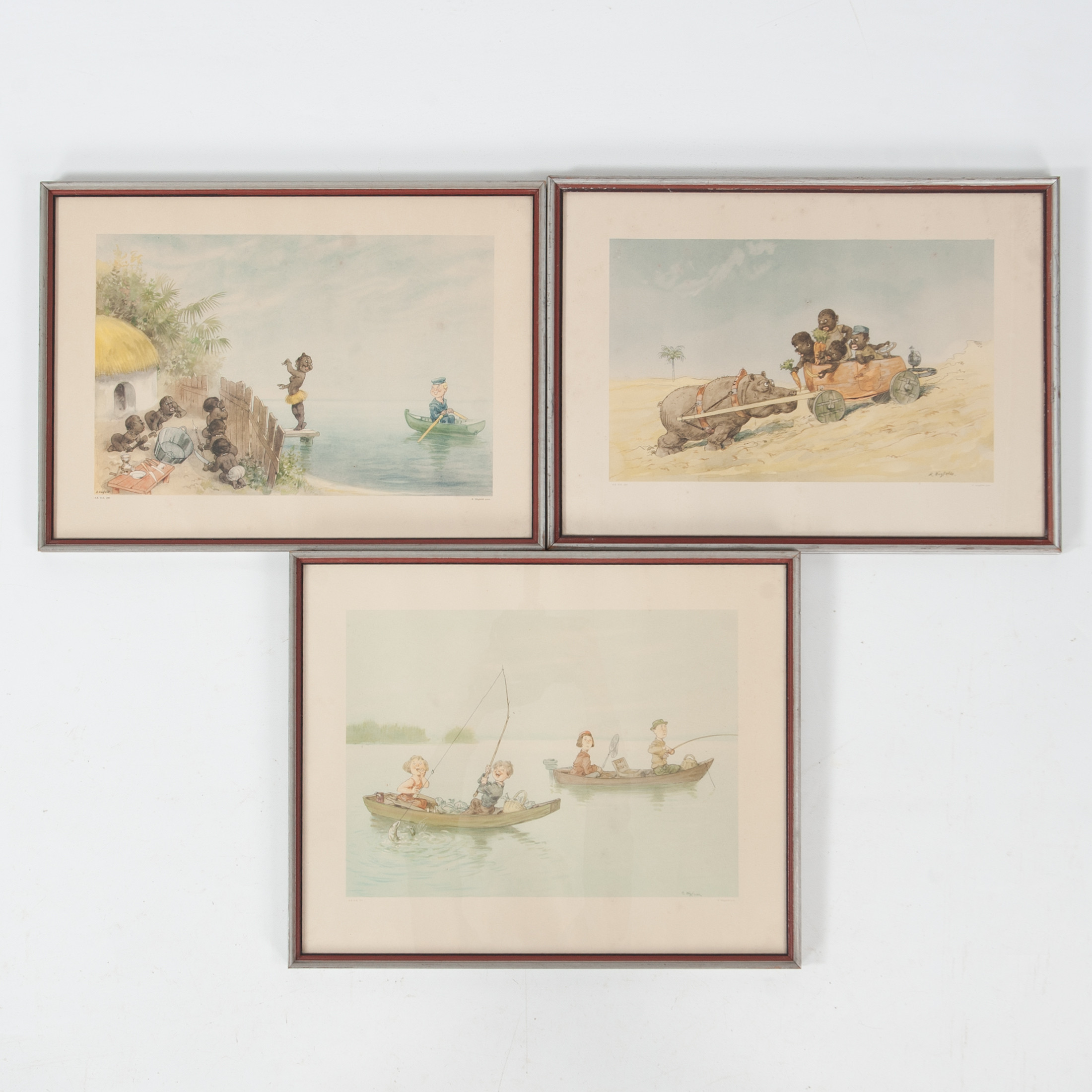 ROBERT HÖGFELDT. EFTER. 3 st Offset, signerade i trycket. | Barnebys