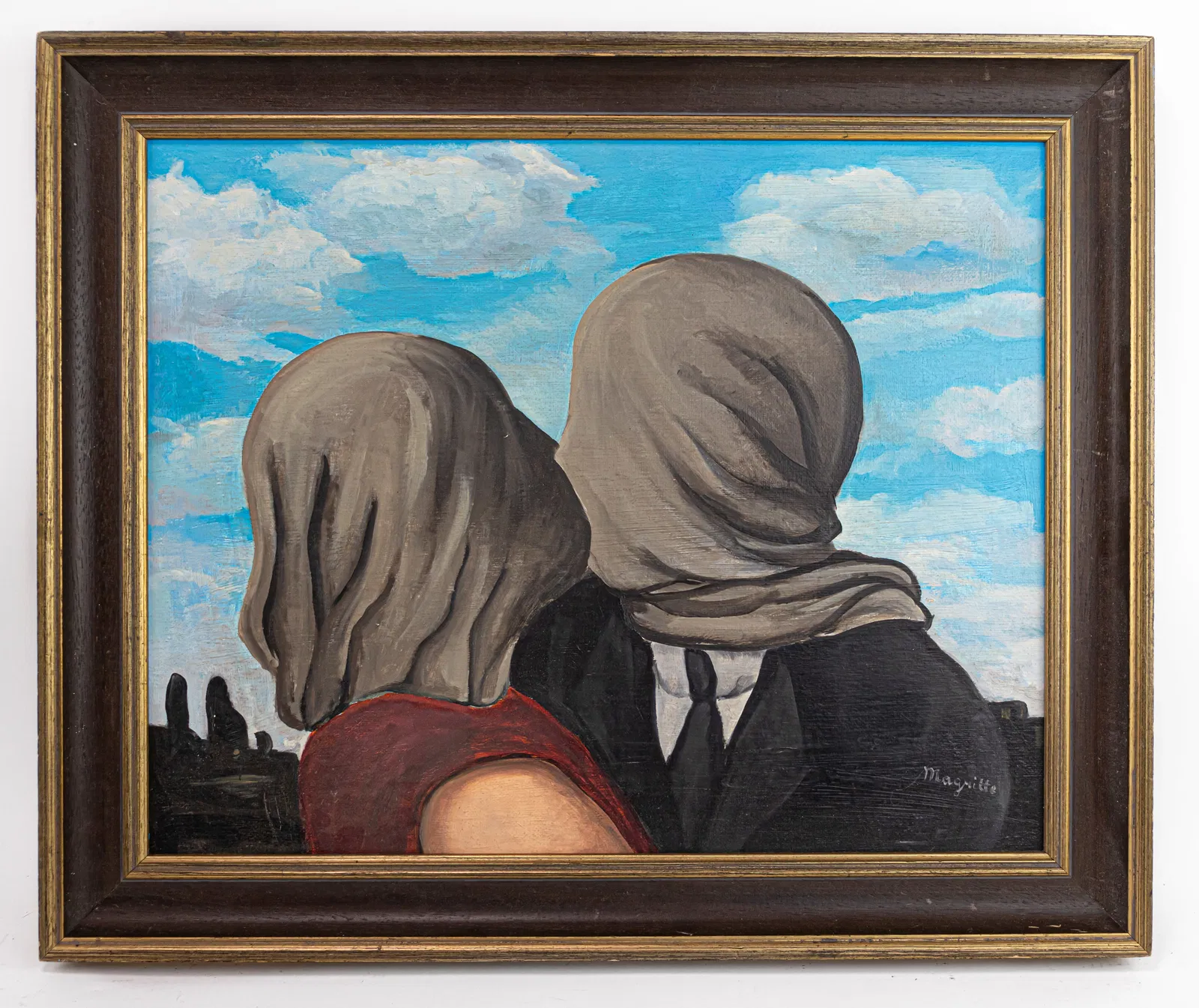 Rene Magritte Belgian surrealist Painting (in Style of) | Barnebys
