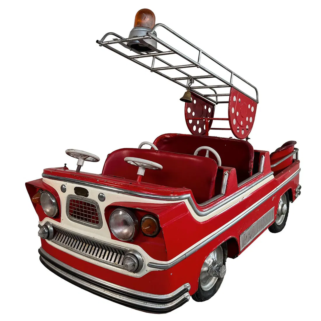 1961 Autopede Fire Truck Type 2 Carousel Vehicle in Red & White | Barnebys