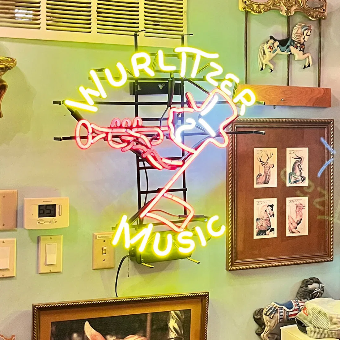 2003 American Wurlitzer Music Johnny One Note Neon Sign | Barnebys
