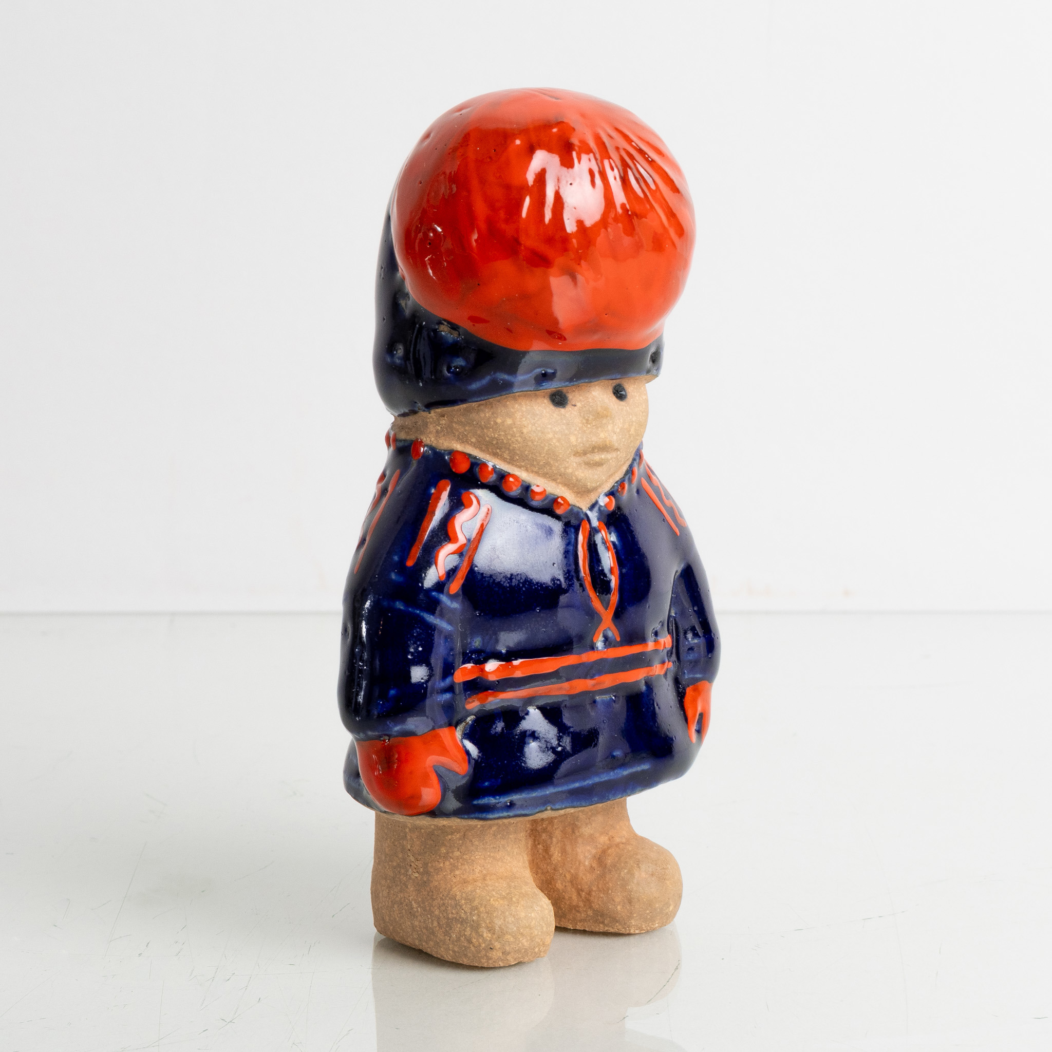 LISA LARSON, a stoneware figure, "Nils", from the series All the World's Children, Gustavsberg ...