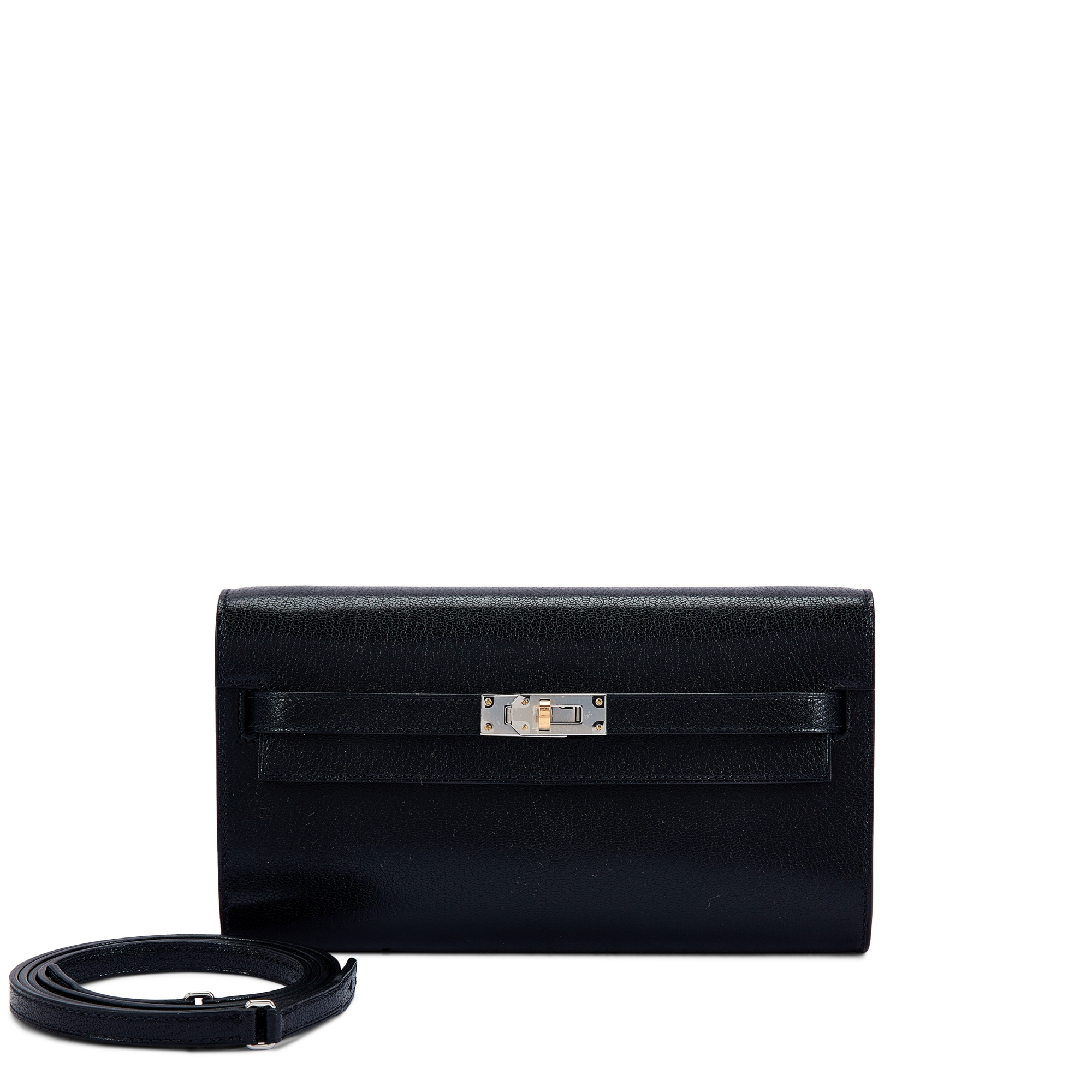 Black Chèvre Kelly-To-Go Wallet Electrum Hardware, 2025 | Barnebys