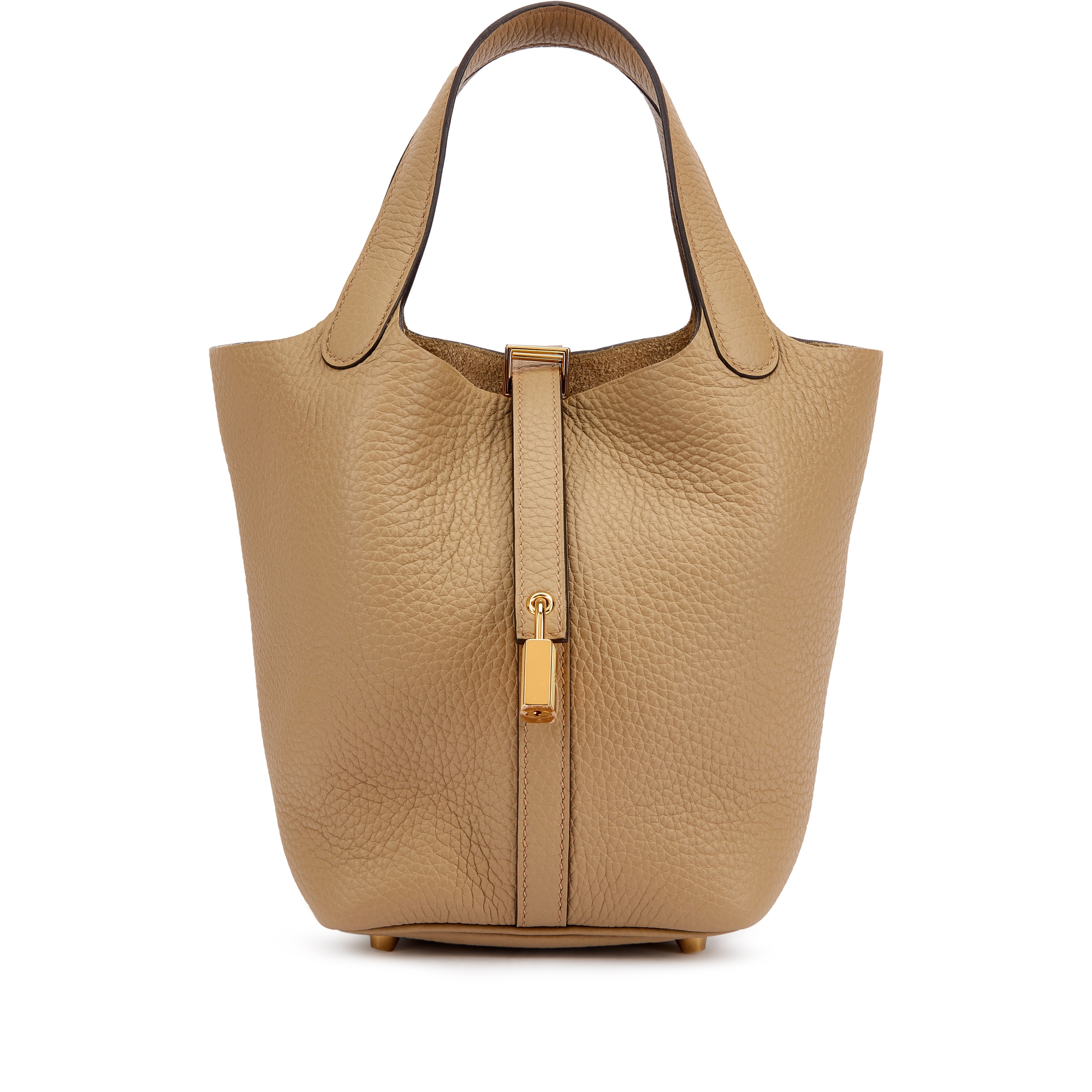 Beige Marfa Clemence Picotin Lock 18 Gold Hardware, 2024 | Barnebys