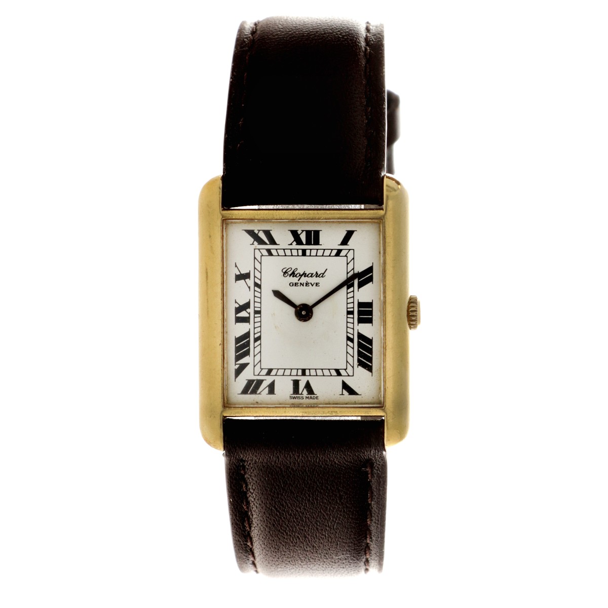 #728 | No Reserve - Chopard Tank 18K. 2111 1 - Ladies watch | Barnebys