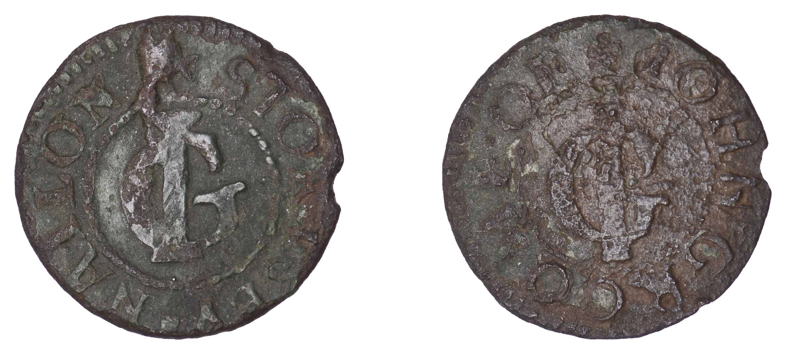 17th Century Tokens, Stoke-by-Nayland, John Groome, Farthing, 1.05g/6h ...