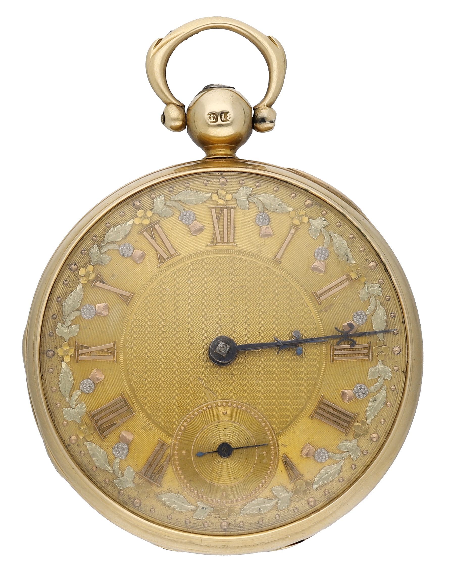 John Swaine, Leeds. A gold consular cased watch, 1833. Movement: gilded ...