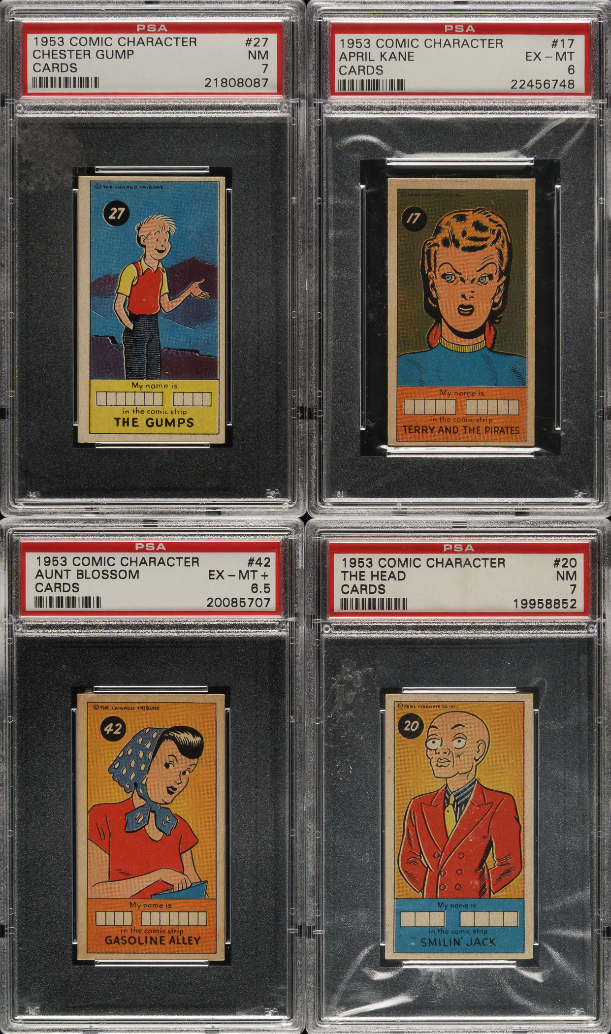 Circa 1950s James Welch Sugar Daddy "Famous Comic Characters" Complete ...