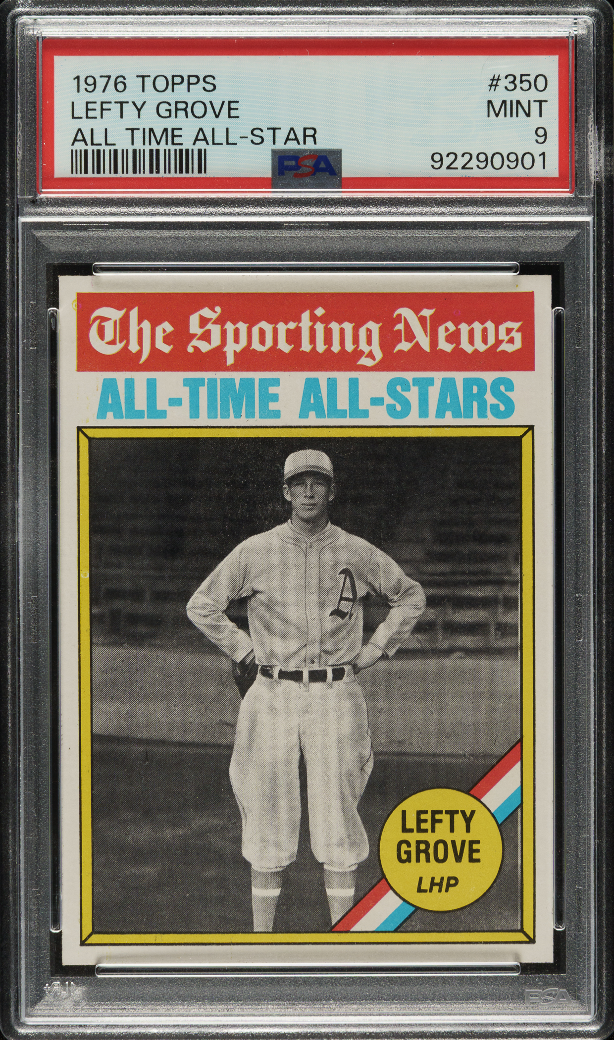 1976 Topps #350 Lefty Grove All Time All-Star PSA MINT 9 | Barnebys