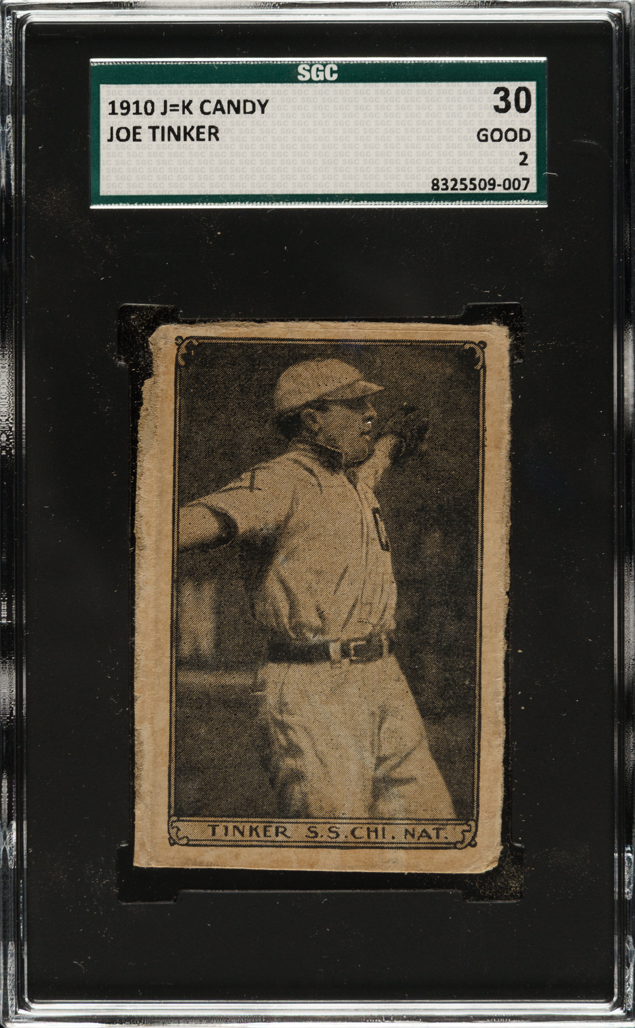 1912 J=K Candy Joe Tinker Type I SGC GOOD 30 - The ONLY Graded Example ...