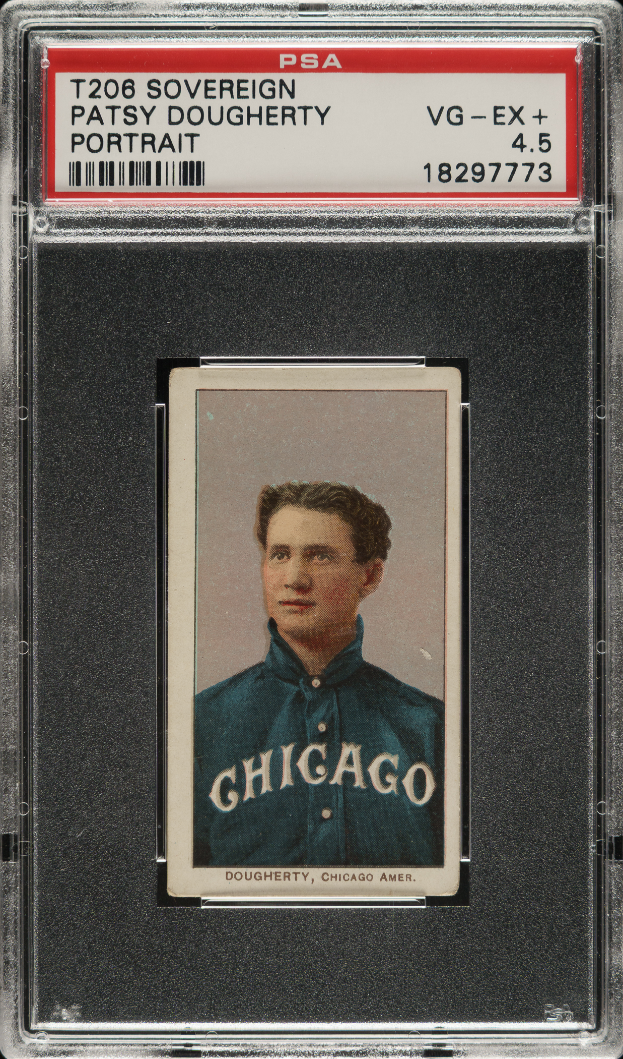 1909-1911 T206 White Border Patsy Dougherty Portrait PSA VG-EX+ 4.5 ...