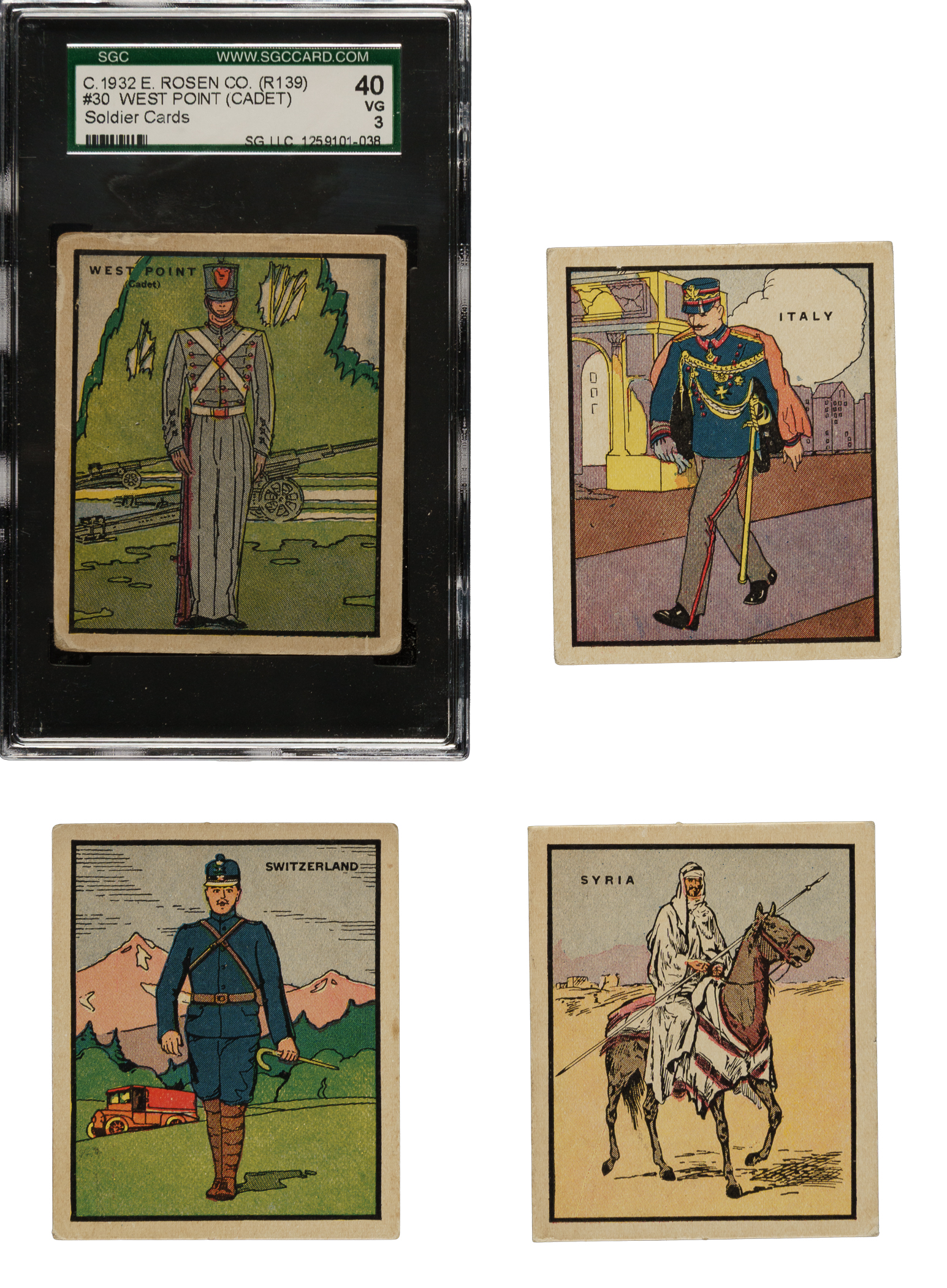 1930s R139 E. Rosen "Soldier Cards" Complete Set (36) | Barnebys
