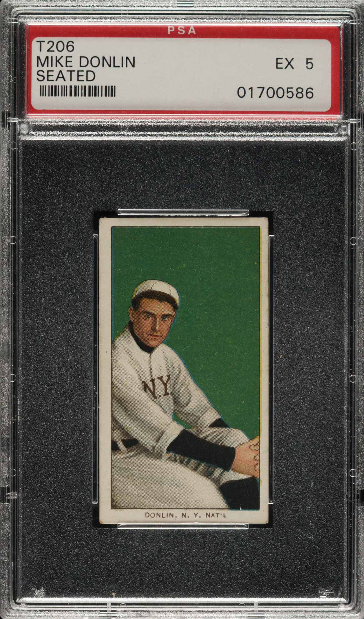 1909-1911 T206 White Border Mike Donlin Seated PSA EX 5 - Sovereign 350 ...