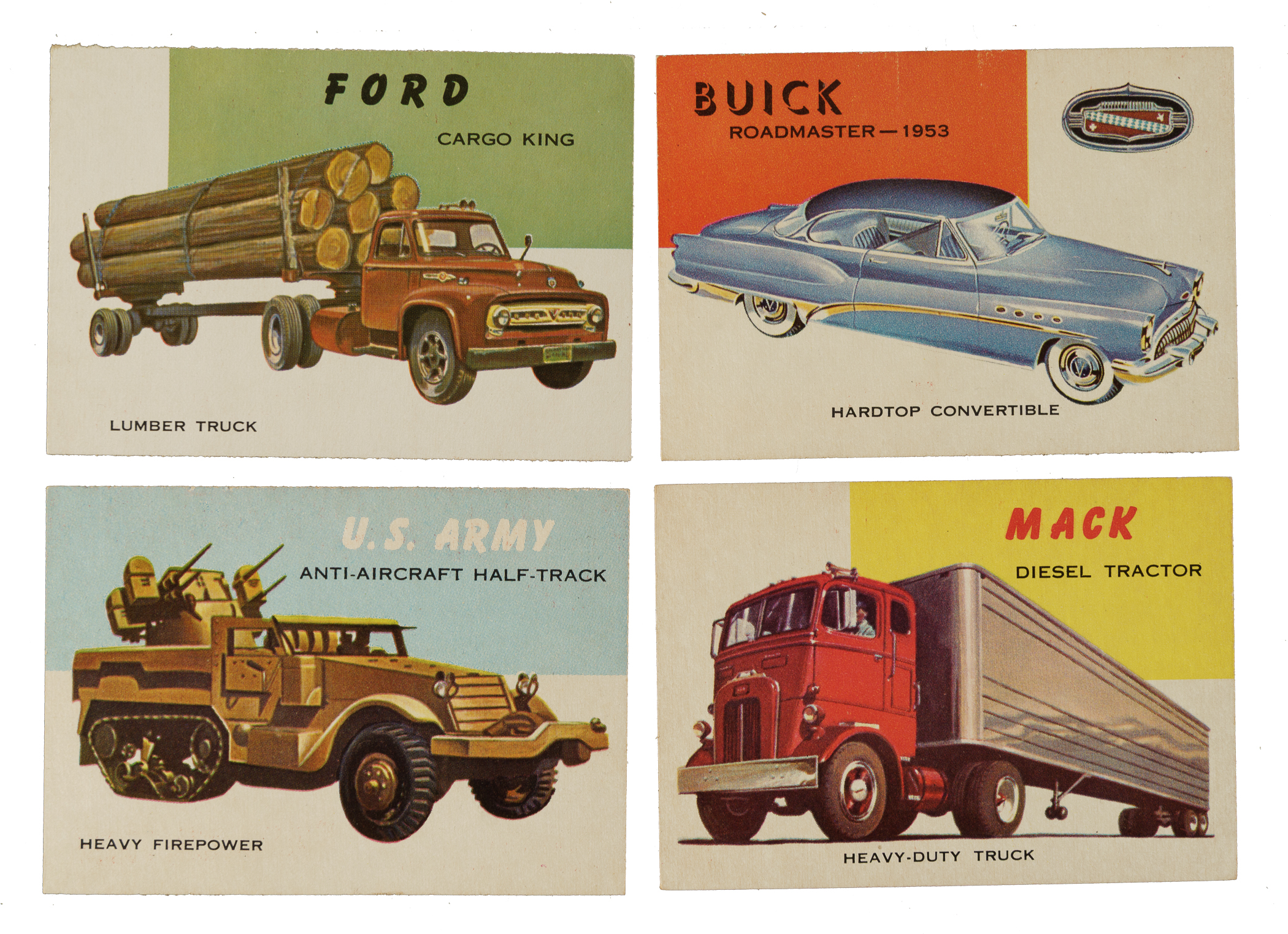 1953-1954 Topps "World On Wheels" Complete Low-Number Set (160) | Barnebys