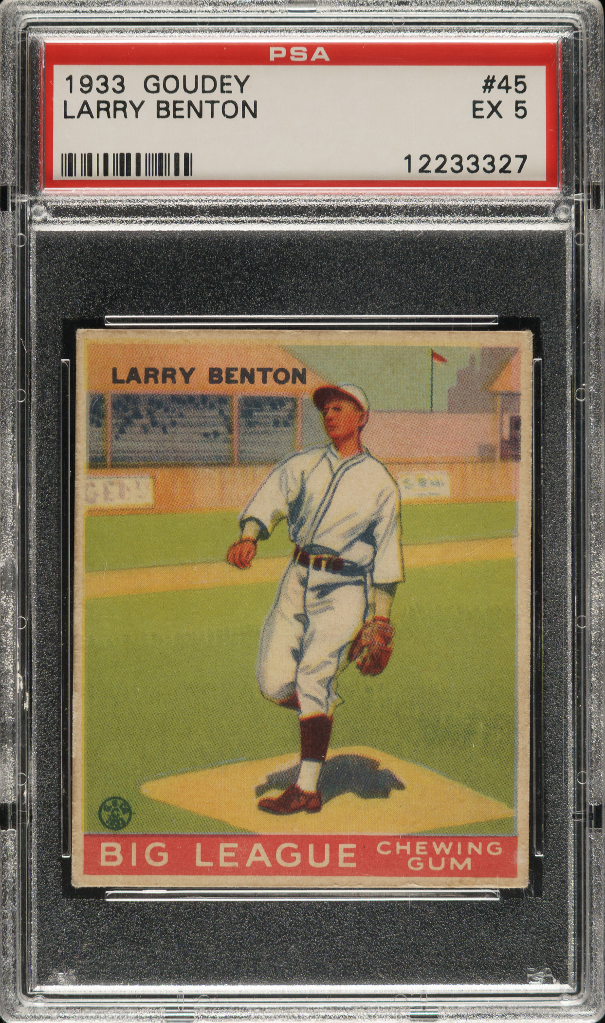 1933 R319 Goudey #45 Larry Benton PSA EX 5 | Barnebys