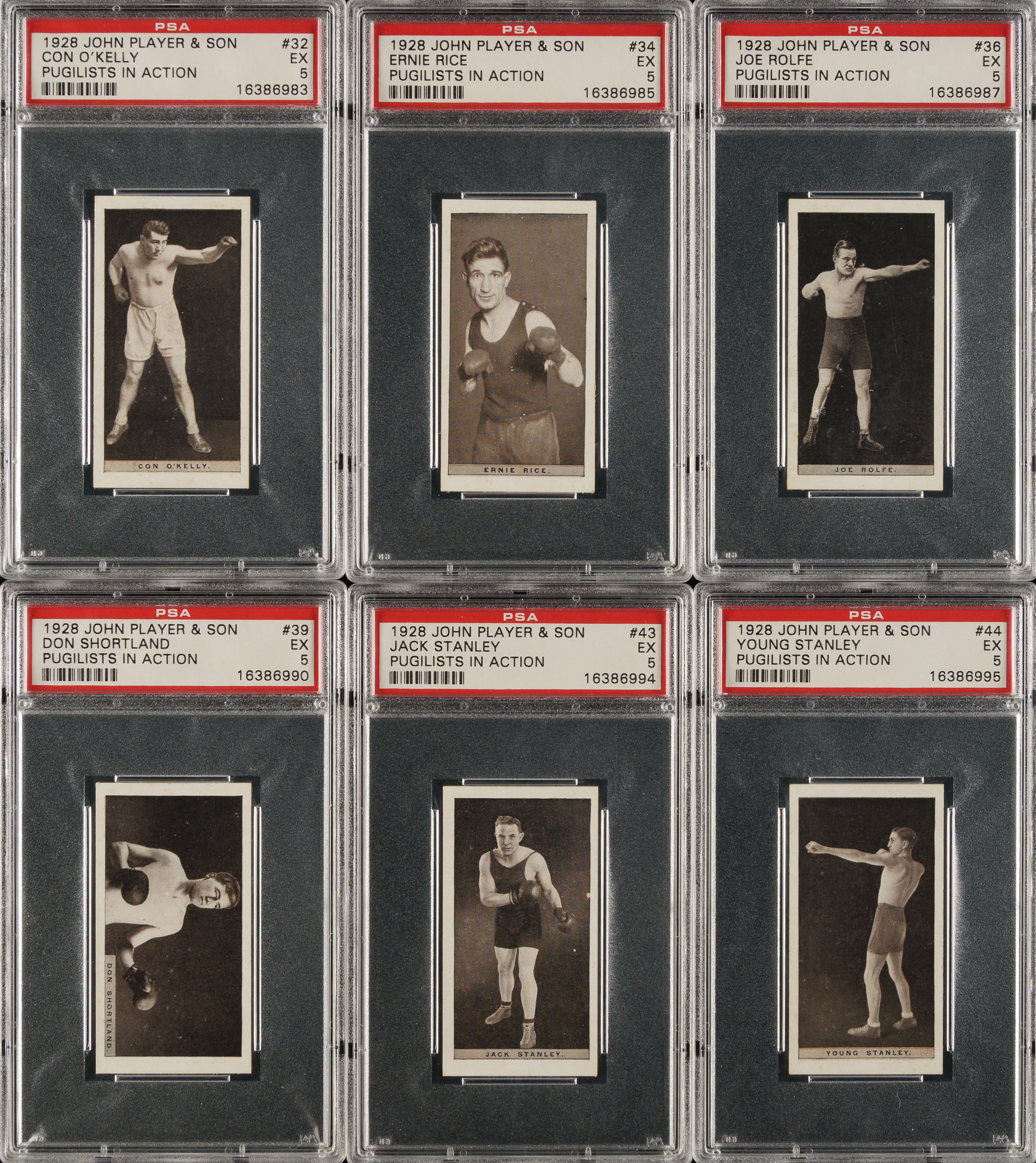 1928 John Player & Son "Pugilists In Action" PSA EX 5 Collection 6 ...