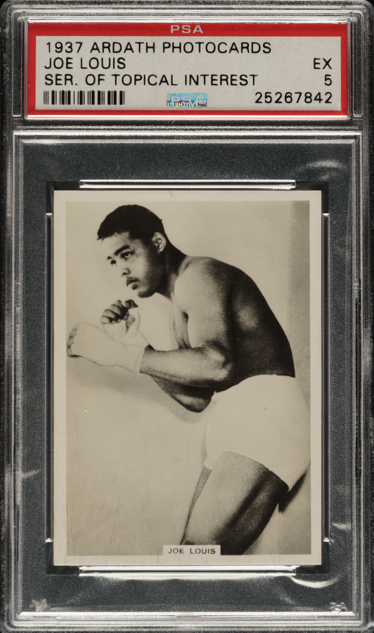 1937 Ardath Photocards Series of Topical Interest Boxing Joe Louis PSA ...