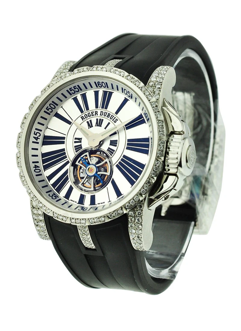 Roger Dubuis Excalibur Flying Tourbillon Stainless Steel & Diamonds ...