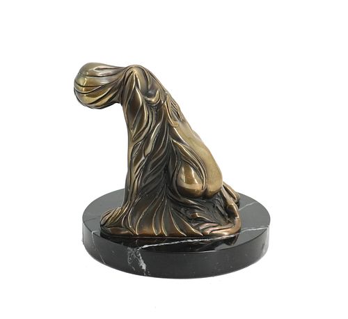 Bob Bennett (1928-2003) American, Bronze Abstract Female Figure on ...