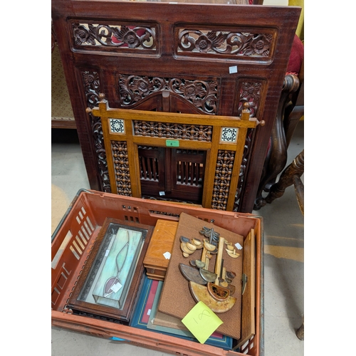 A Middle Eastern "abacus", mirror in frame; a similar mirror... | Barnebys