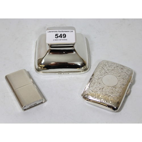 Sheffield silver cased cigarette lighter ' The Howitt ' toge... | Barnebys