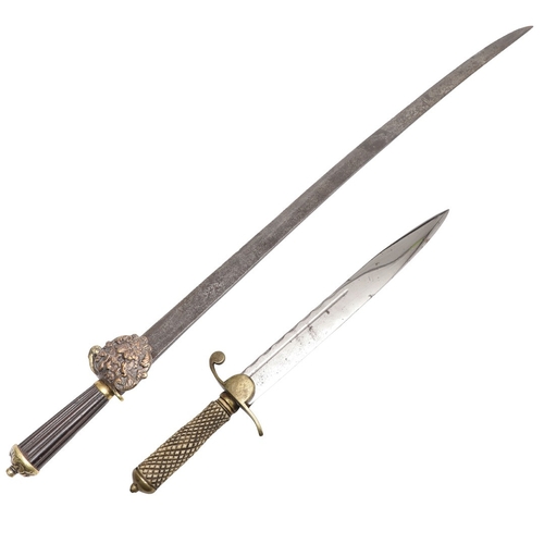A 17TH CENTURY ENGLISH HUNTING SWORD OR HANGER BY THOMAS SQU... | Barnebys